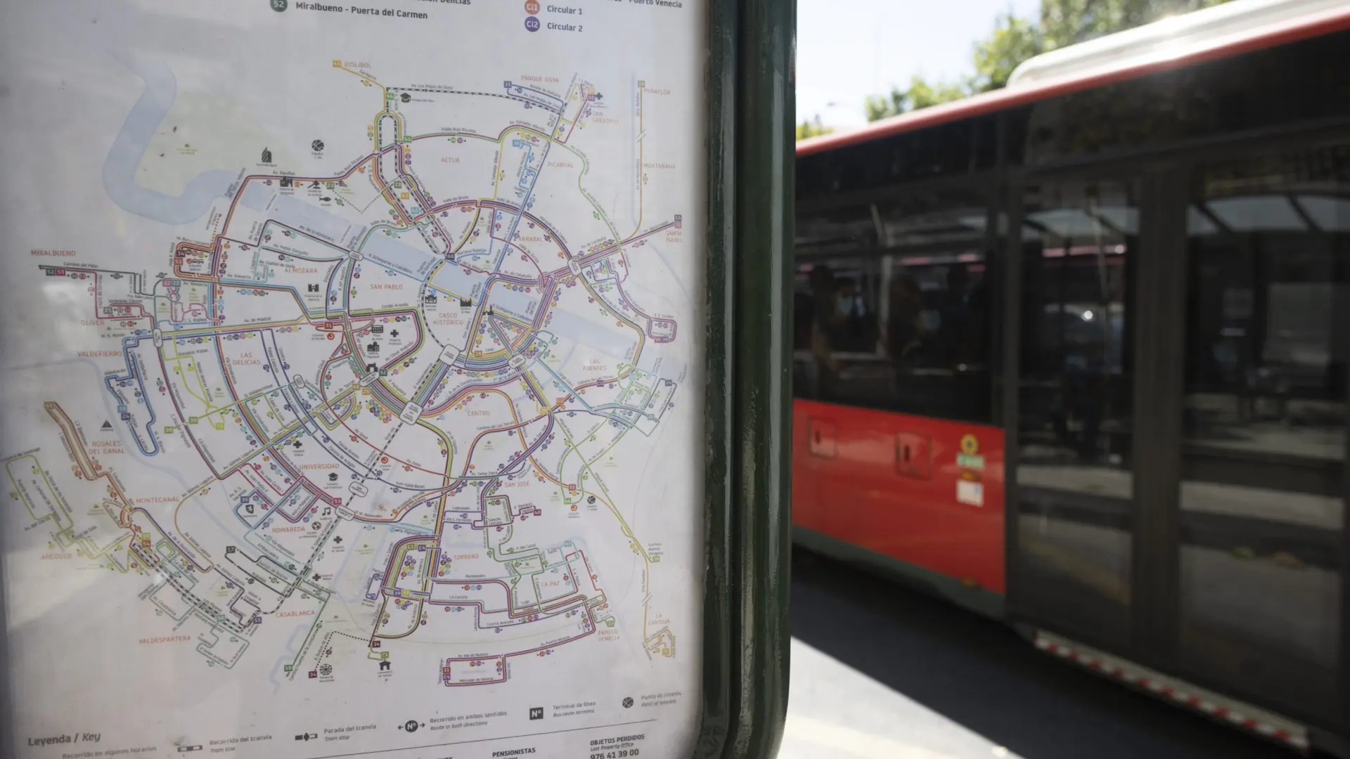 Horario y recorrido de la línea 56 de autobús de Zaragoza