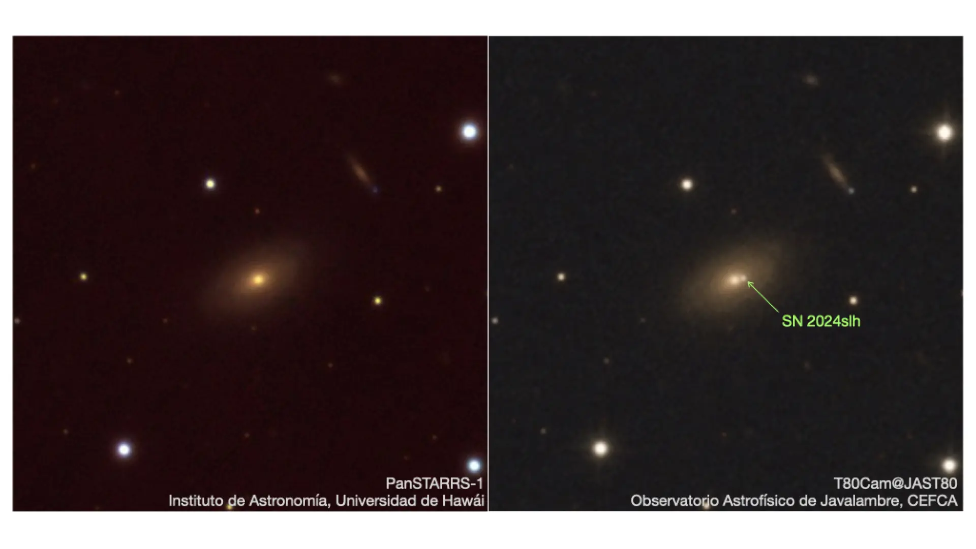 El observatorio de Javalambre fotografía una supernova a 700 millones ...