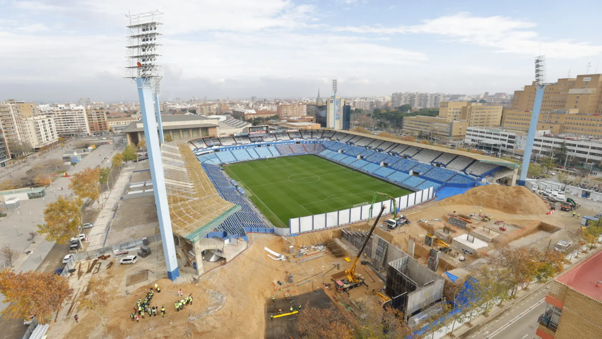 La nueva Romareda en Zaragoza, más cerca: la construcción del estadio tardará tres meses menos