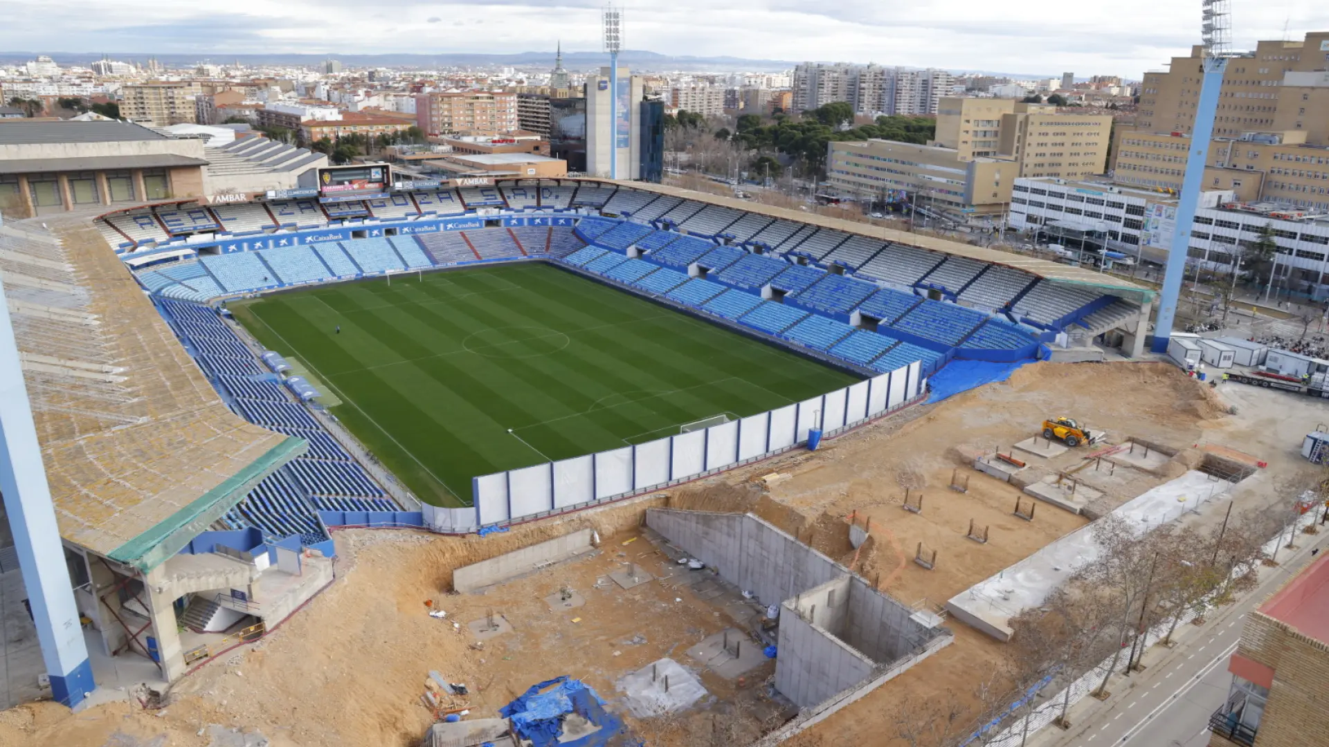 La nueva Romareda sigue adelante: las obras para levantar el Gol Sur empezarán la primera ...