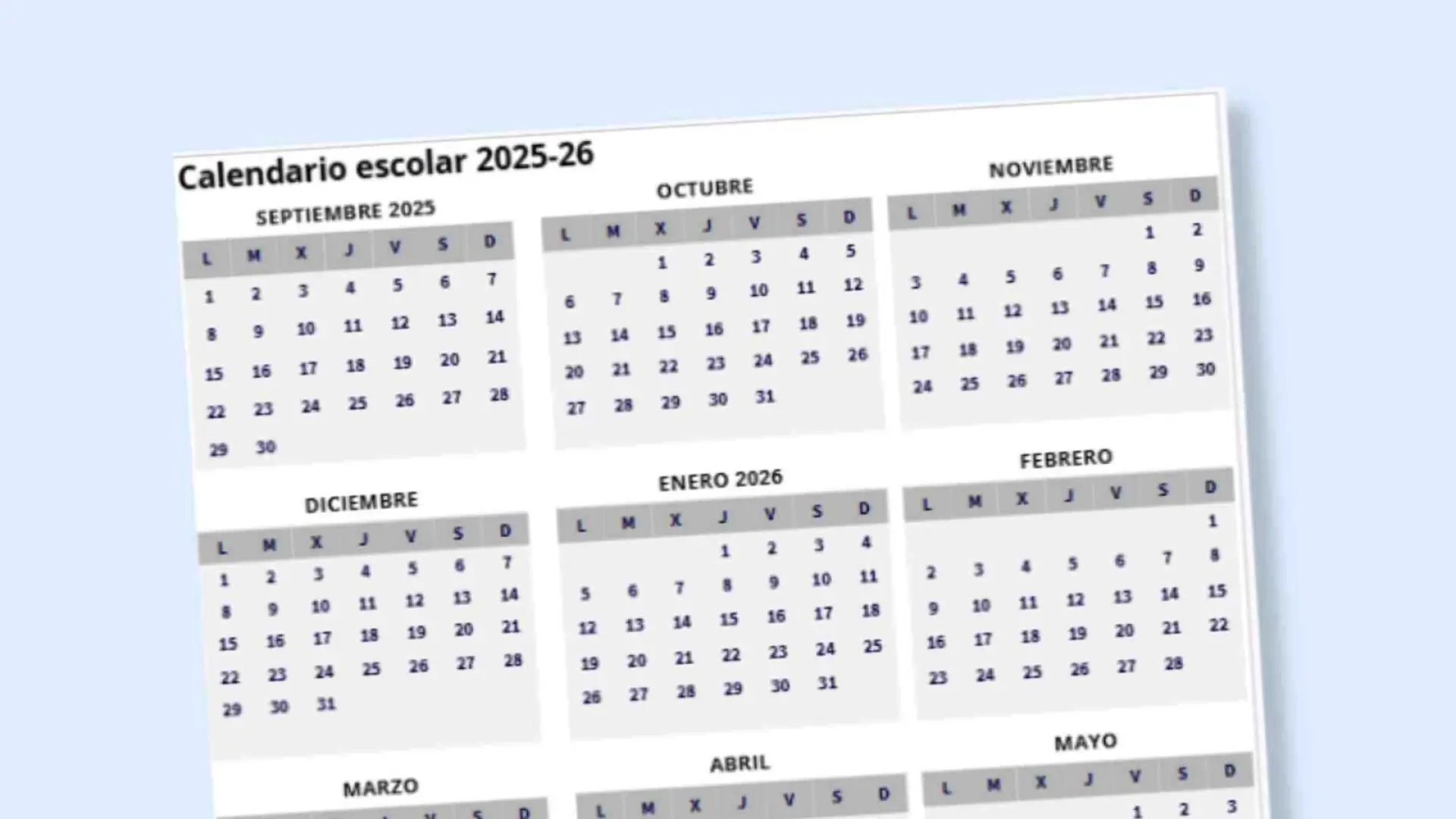 Confirmado el calendario escolar de Aragón 2025-2026 y 2026-2027
