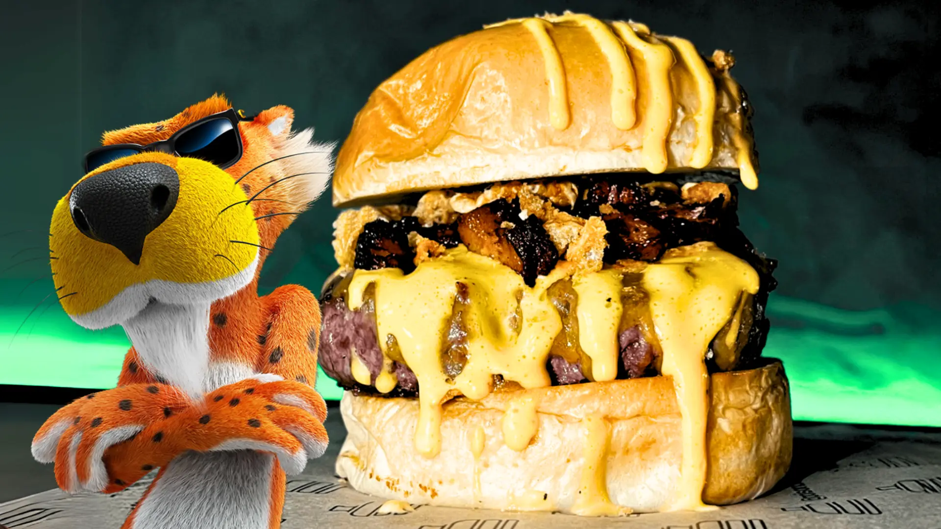 Con torreznos y 'cheetos': la caprichosa hamburguesa de The Champions ...
