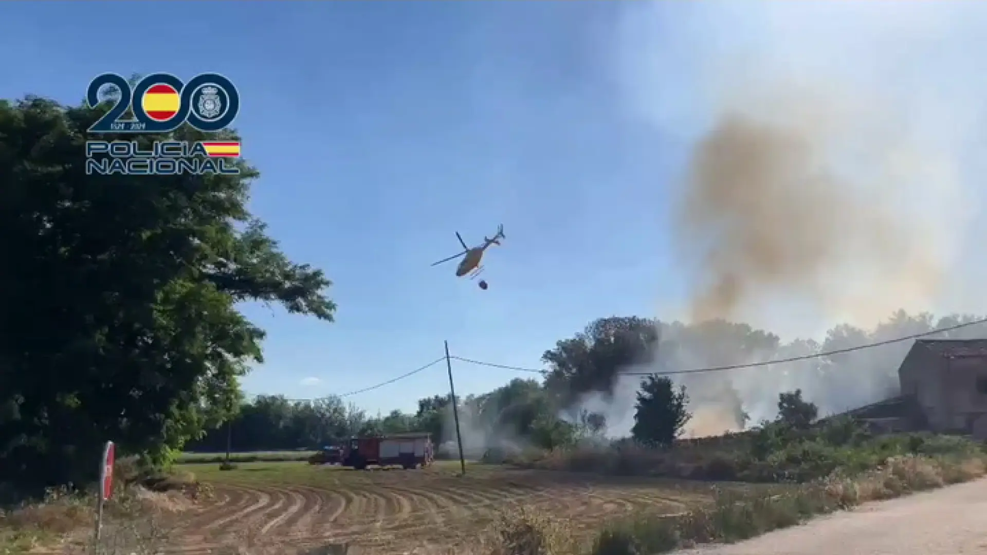 La Policía Nacional detiene a un menor acusado de provocar un incendio forestal en Calatayud