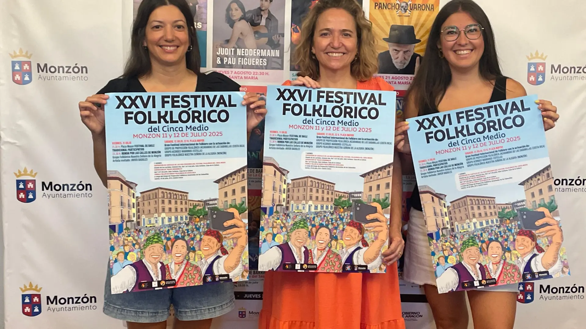 Jota aragonesa, navarra y folclore de Costa Rica en el Festival Cinca Medio