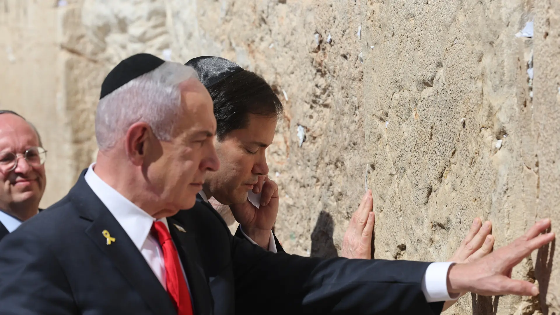 Netanyahu con Rubio en el Muro de Lamentaciones de Jerusalén: "Esta ...