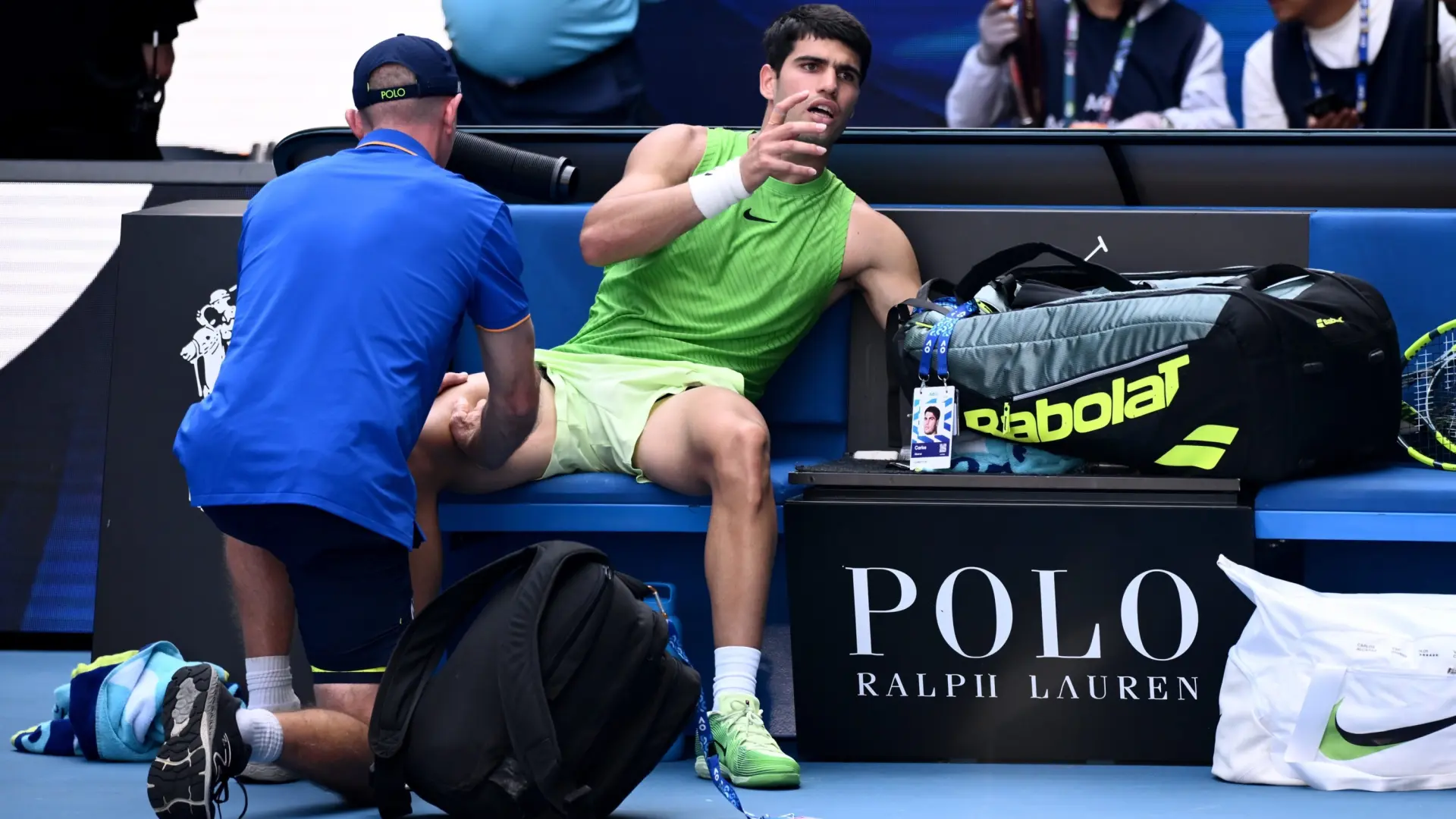 Fotos | El sufrimiento de Carlos Alcaraz en la semifinal en Australia ...