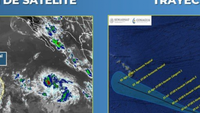 La tormenta tropical 'Erick' se convierte en huracán mientras se ...