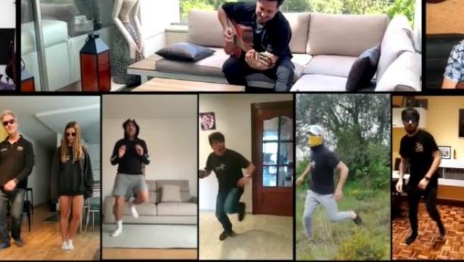 Versión viral de David Bustamante con los técnicos de Rampa de Huesca ...