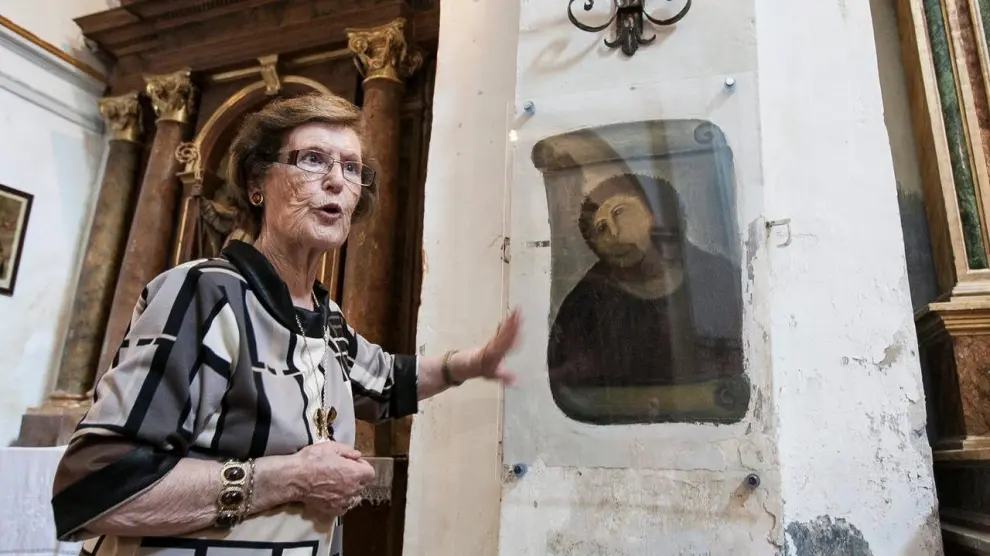 La historia de Cecilia Giménez y el Ecce Homo de Borja (Zaragoza) dará ...