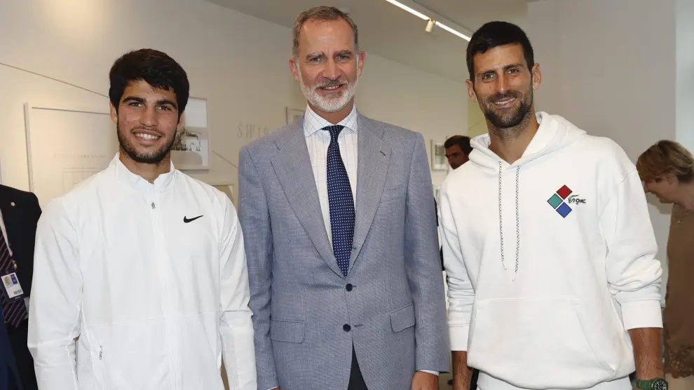 El rey Felipe VI apoyará el domingo a Alcaraz en la final de Wimbledon