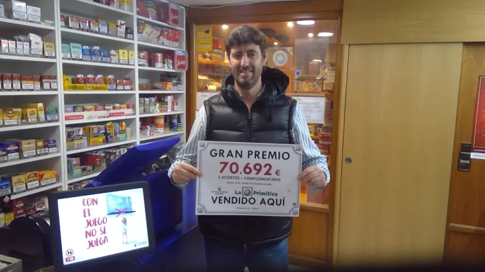 Un estanco de Huesca sella una primitiva de 70.000 euros: "Vengo a ver ...
