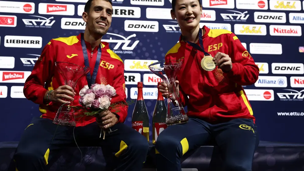 Álvaro Robles y María Xiao hacen historia y logran el primer oro europeo para el tenis de mesa ...