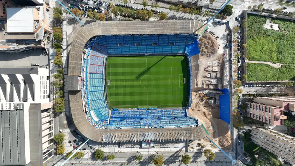 La demolición de La Romareda afronta una fase crítica para la construcción del futuro estadio