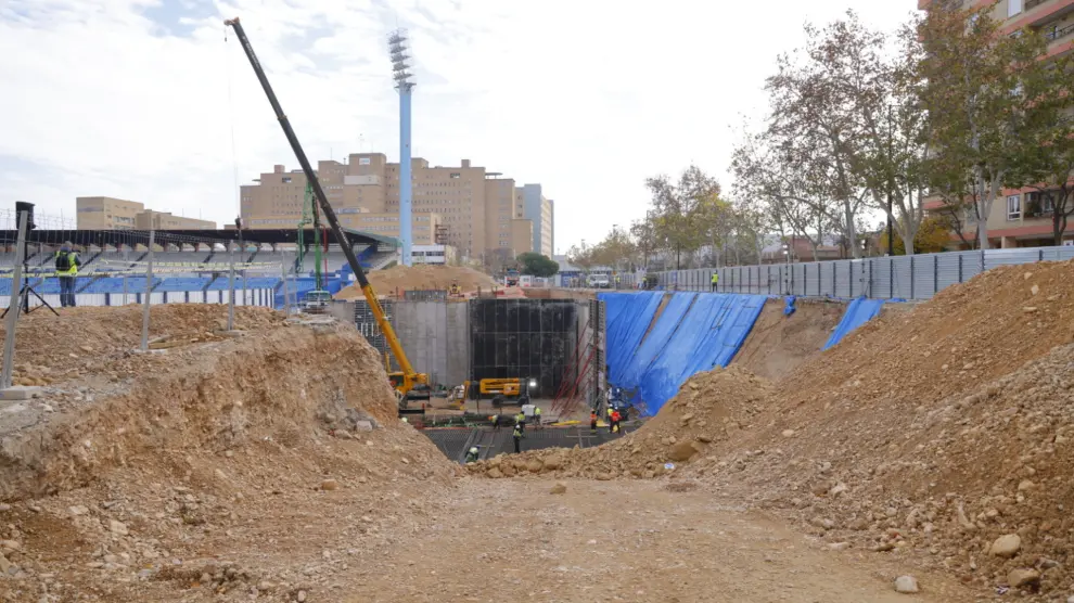 La obra de la nueva Romareda, al detalle: dos fases, seis grúas y ocho puntos de derribo simultáneos