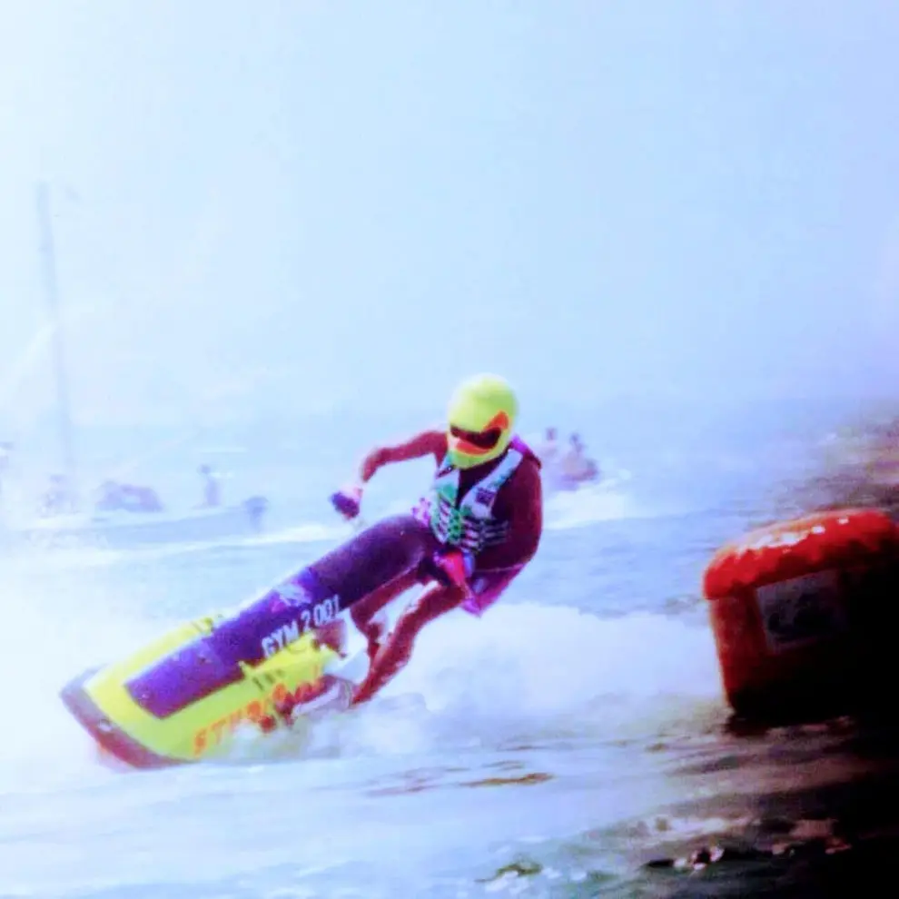 Fotos | Juan Aloguín, cuatro décadas pilotando una moto de agua | Imágenes