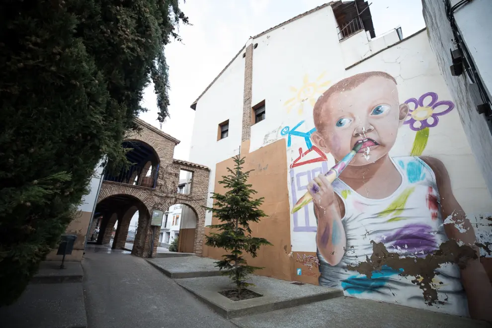 El pequeño pueblo de Zaragoza que es un museo de arte al aire libre a ...