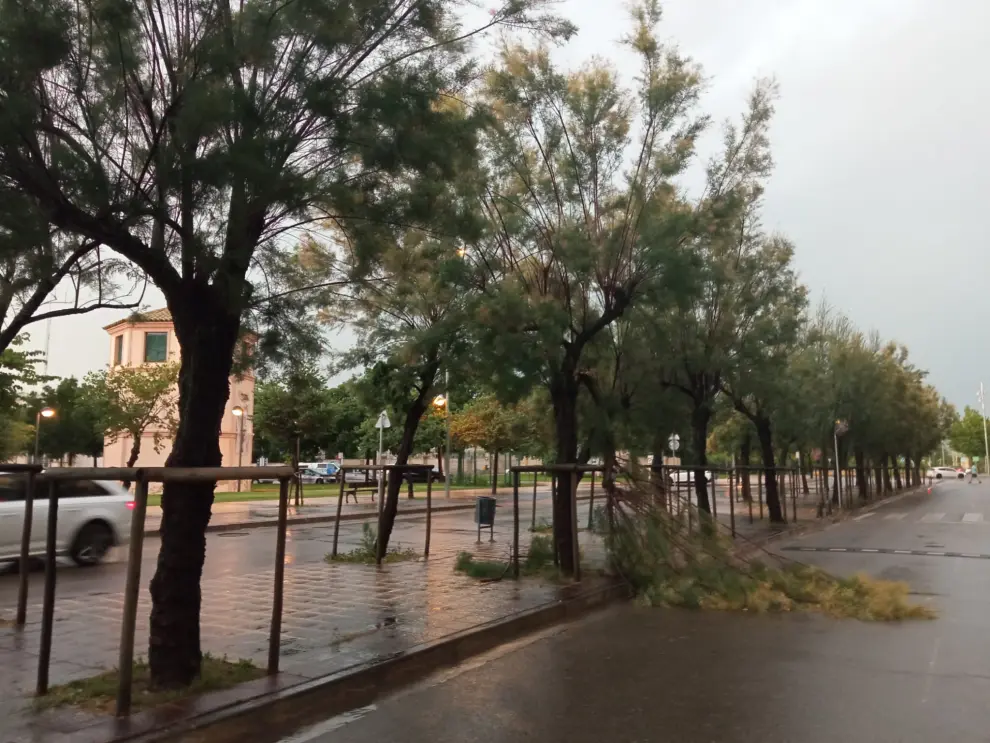 Los efectos de las tormentas en Huesca | Imágenes