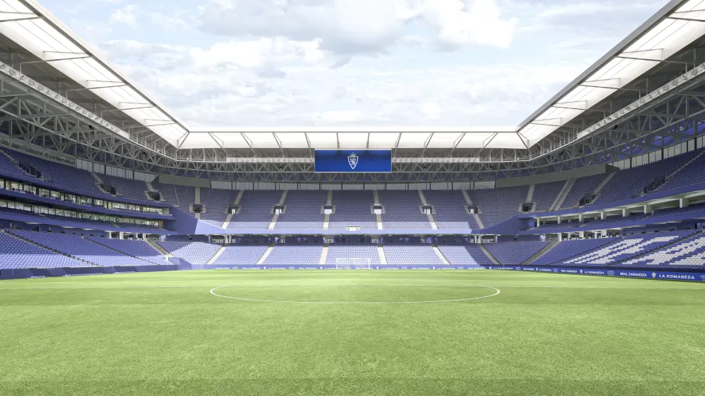 En imágenes: inéditas recreaciones virtuales de la nueva Romareda