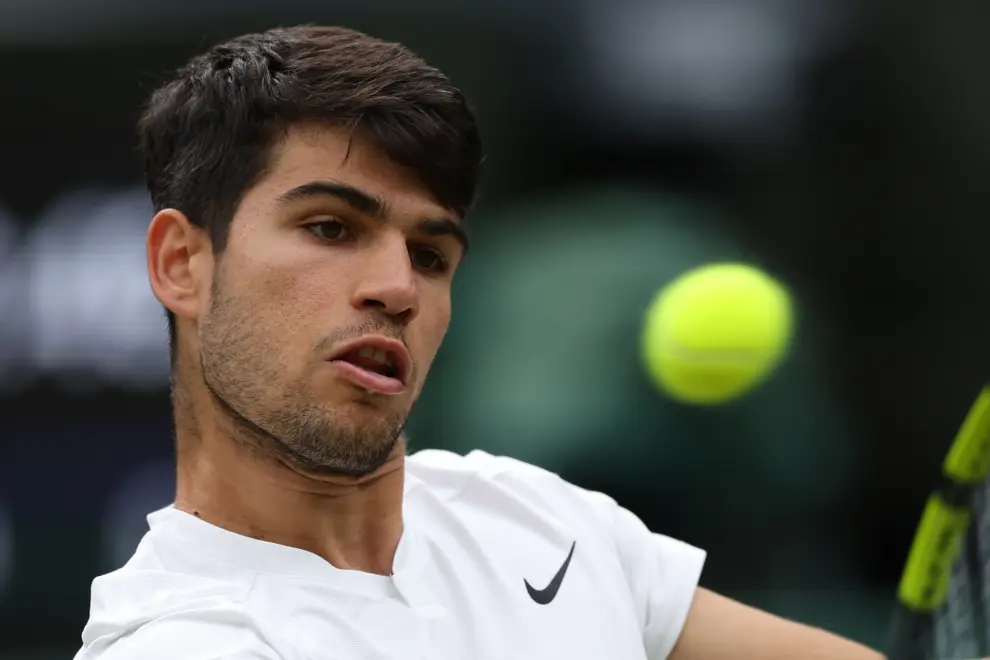 Imágenes del partido entre Carlos Alcaraz y Ugo Humbert en los octavos ...
