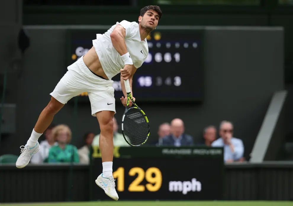 Imágenes del partido entre Carlos Alcaraz y Ugo Humbert en los octavos ...