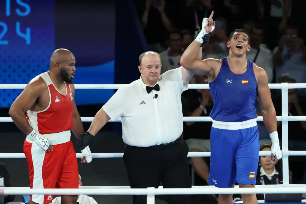 Fotos | Combate de boxeo semifinal +92 kilos de los Juegos Olímpicos de ...
