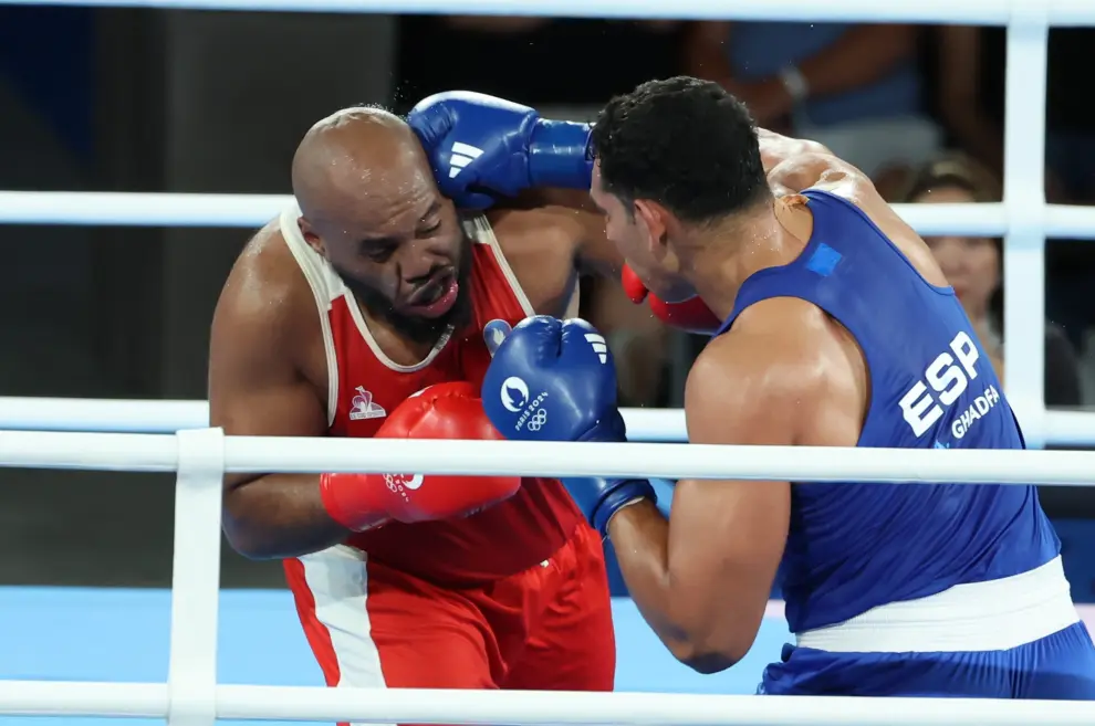 Fotos | Combate de boxeo semifinal +92 kilos de los Juegos Olímpicos de ...