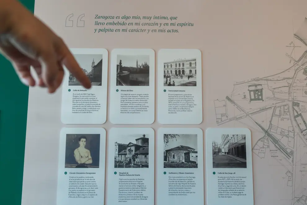 Fotos de la exposición 'Zaragoza, la ciudad de Ramón y Cajal', en el Centro de Historias | Imágenes