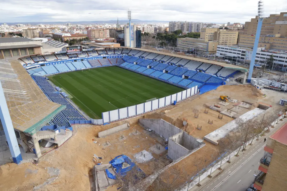 Fotos | Así avanzan las obras de la nueva Romareda en Zaragoza | Imágenes
