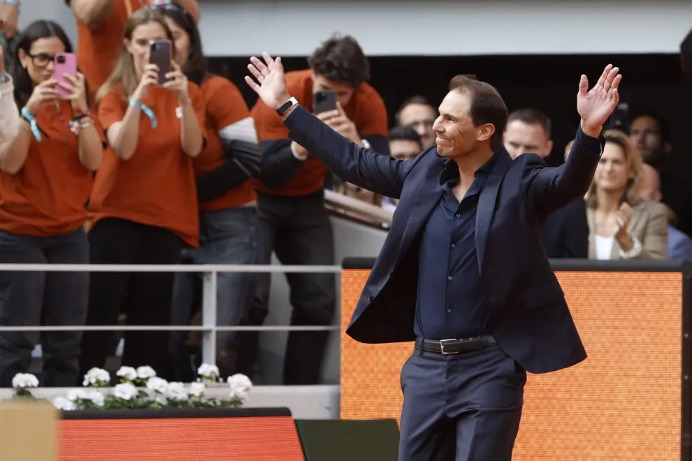 Fotos | Homenaje de Roland Garros al tenista Rafael Nadal | Imágenes