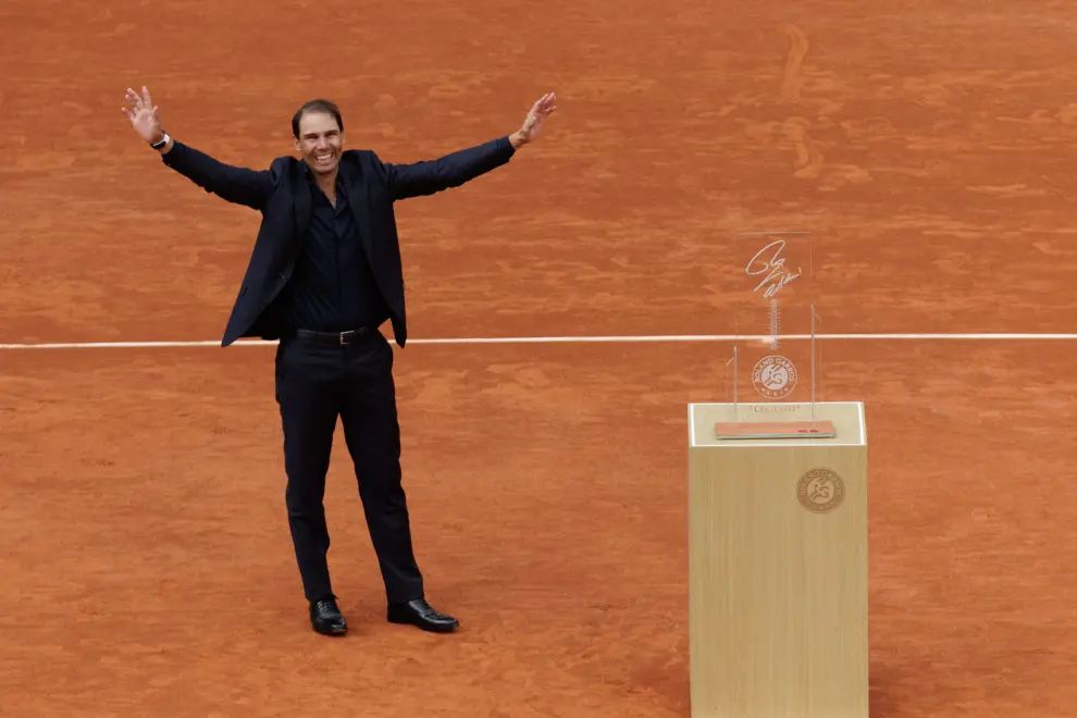 Fotos | Homenaje de Roland Garros al tenista Rafael Nadal | Imágenes