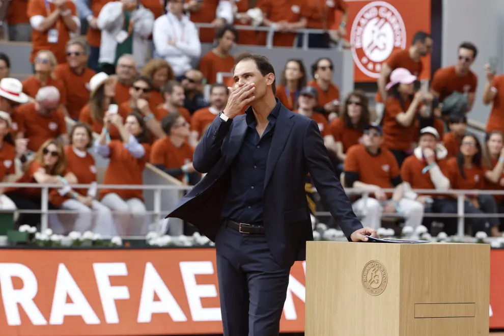 Fotos | Homenaje de Roland Garros al tenista Rafael Nadal | Imágenes