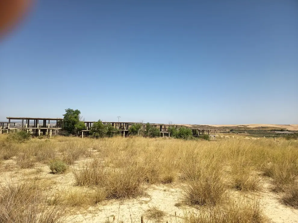 En fotos | Así está la urbanización que no llegó a terminarse en el entorno de Zaragoza | Imágenes