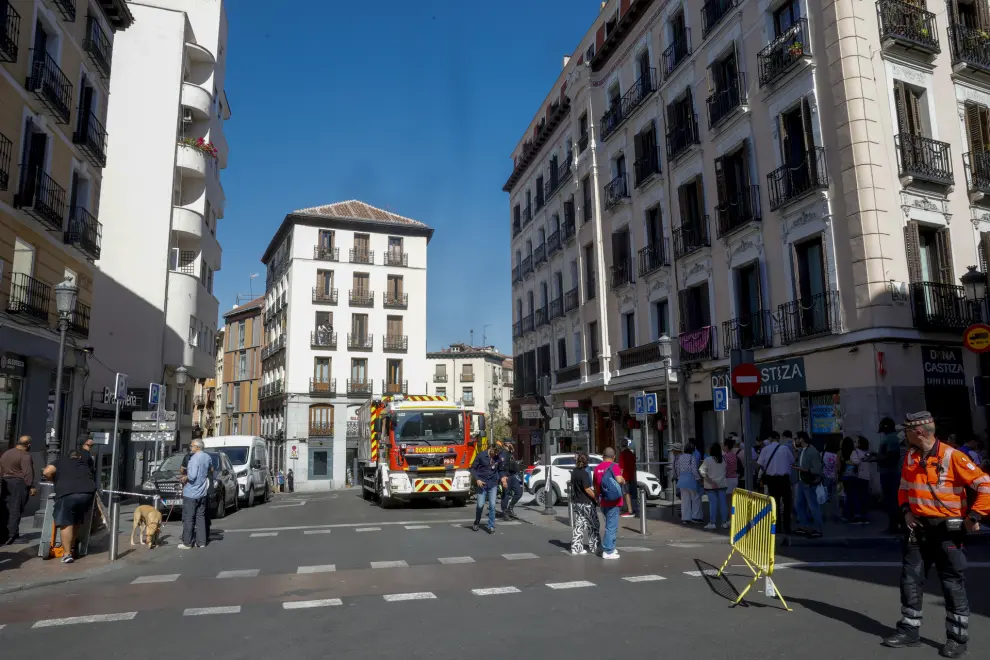 Derrumbe de un edificio en Madrid, en fotos | Imágenes