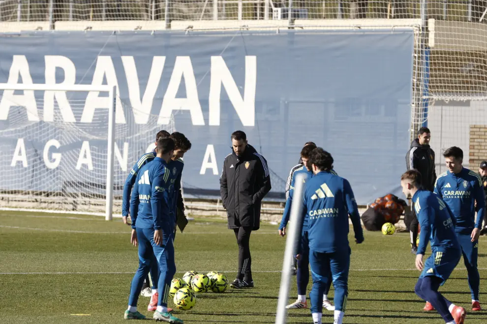 Fotos del entrenamiento del Real Zaragoza previo al partido contra el ...