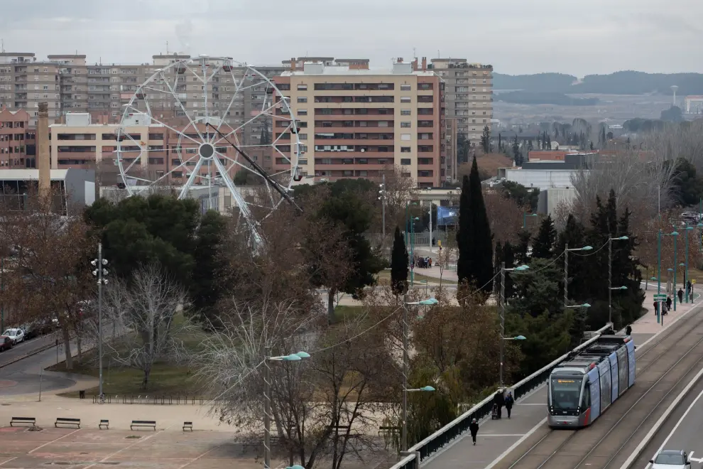 Fotos | Sigue el montaje de la noria de Zaragoza | Imágenes