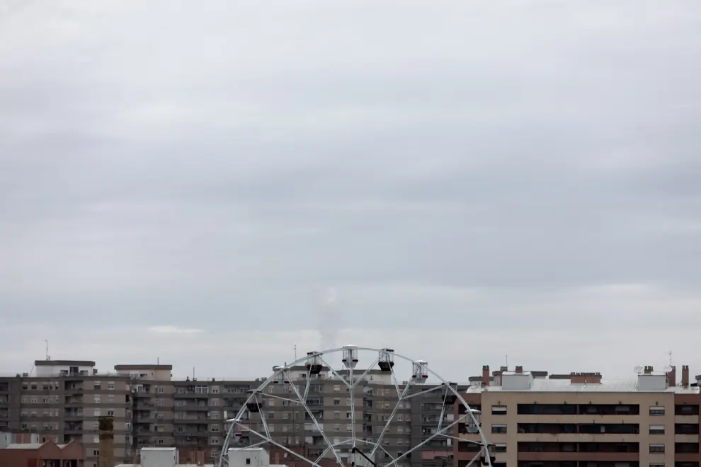 Fotos | Sigue el montaje de la noria de Zaragoza | Imágenes