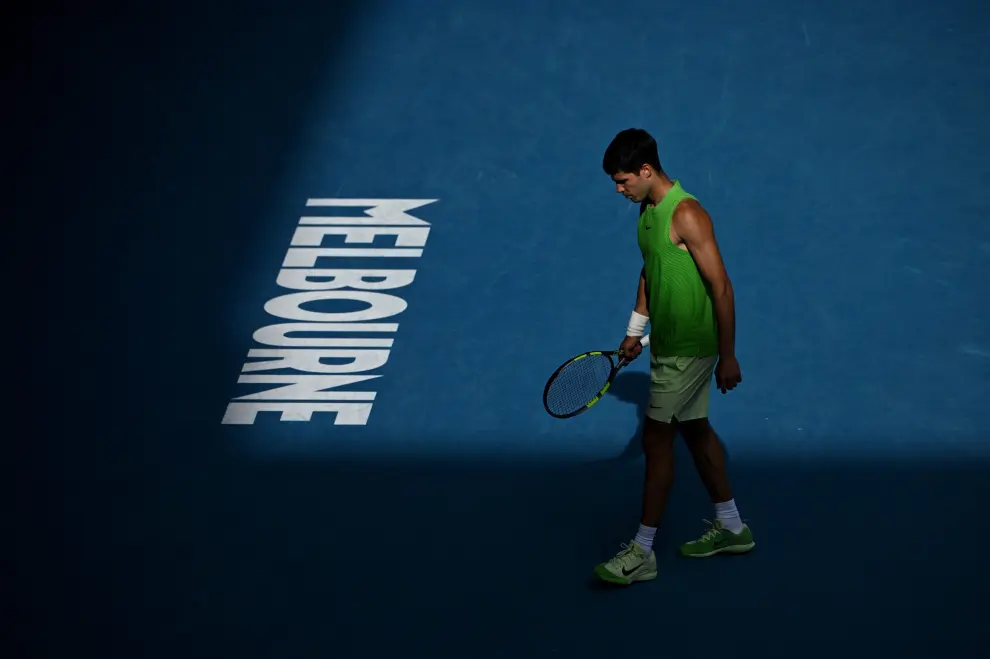 Fotos | El sufrimiento de Carlos Alcaraz en la semifinal en Australia ...