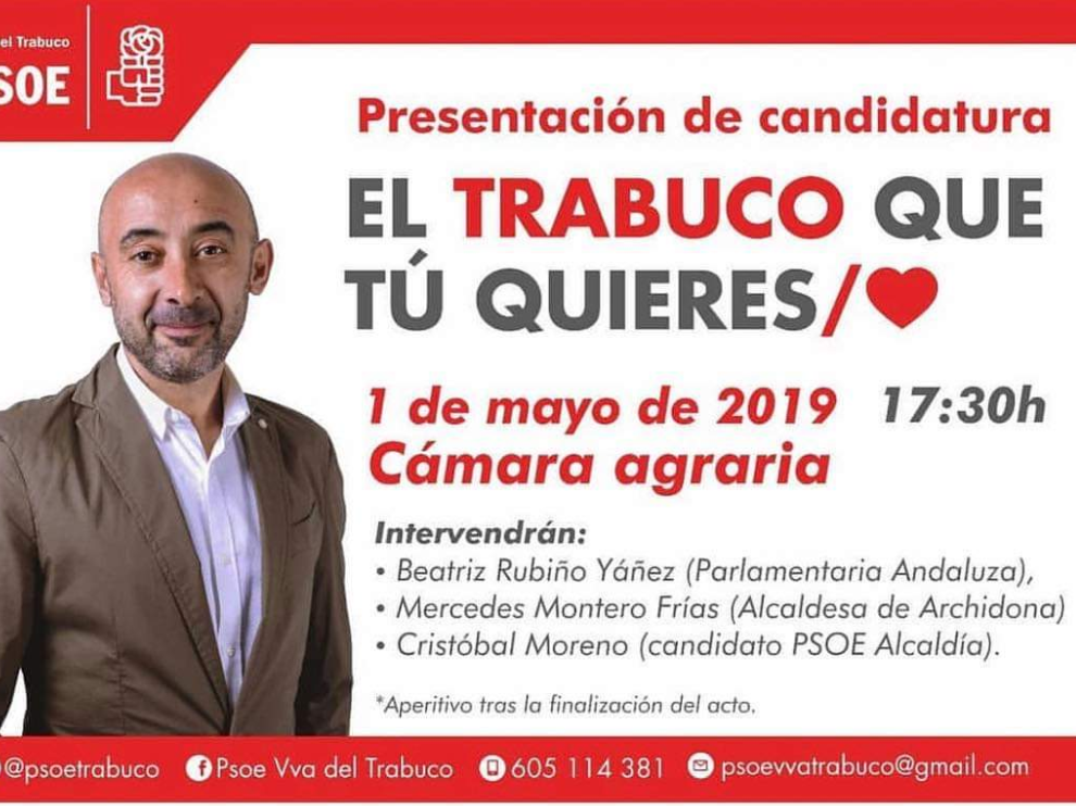 Elecciones municipales 2019: "El Trabuco que tú quieres", eslogan del ...