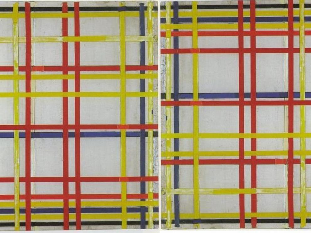 Un museo descubre que un cuadro de Piet Mondrian llevaba décadas ...