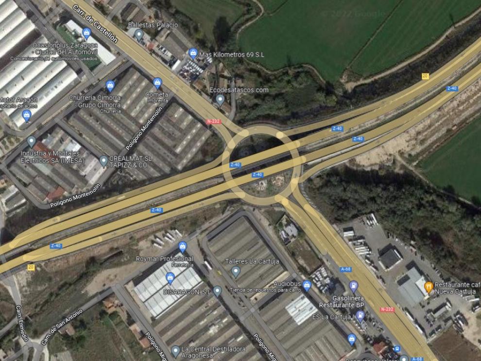 Un camionero sufre un infarto mientras circulaba por la N-232 en Zaragoza