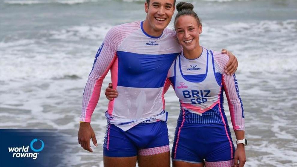 Remo de mar: la aragonesa Esther Briz, doble campeona del mundo