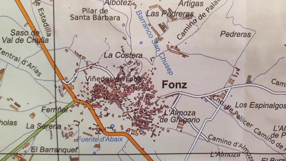 Fonz ya tiene su mapa toponímico, con más de 200 nombres autóctonos