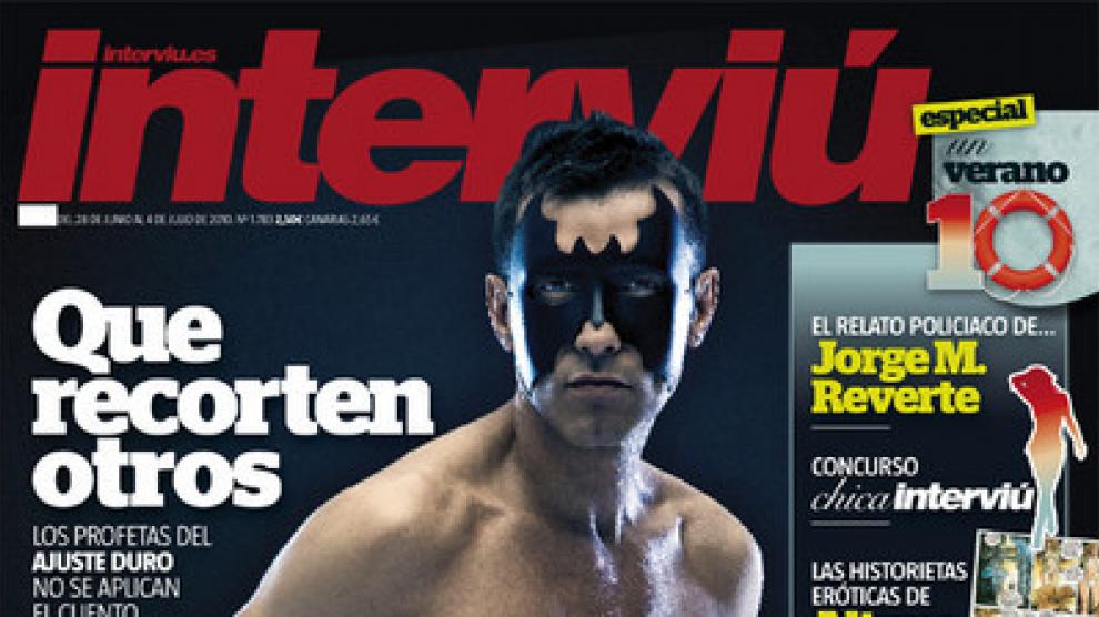 La primera portada masculina de Interviú