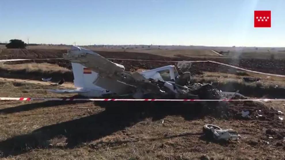 Mueren dos personas en un accidente de avioneta en Quijorna