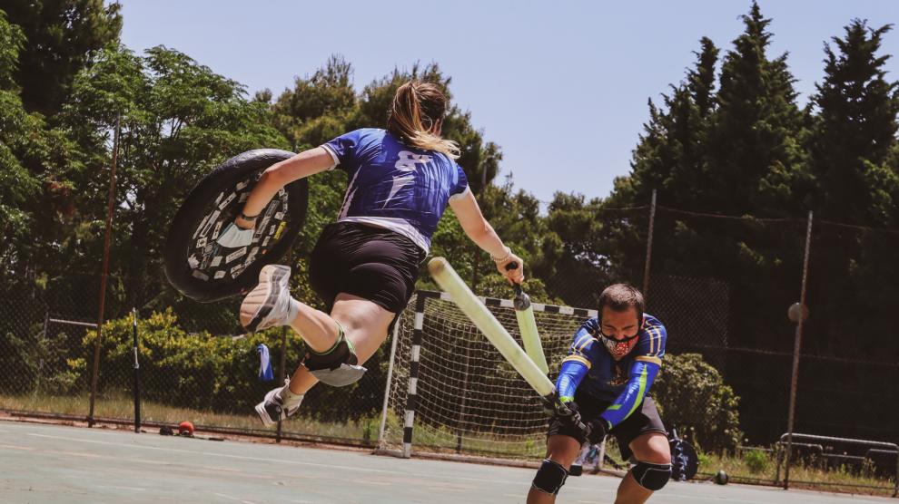 Jugger, el deporte de película que se consolida en Zaragoza