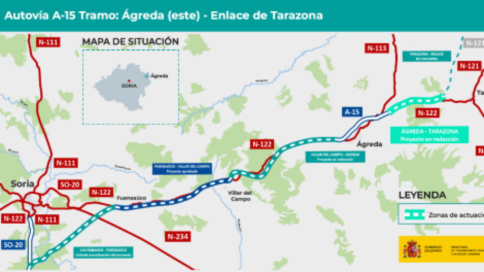 Aprobado el trazado entre Ágreda y el enlace de Tarazona con la A-15