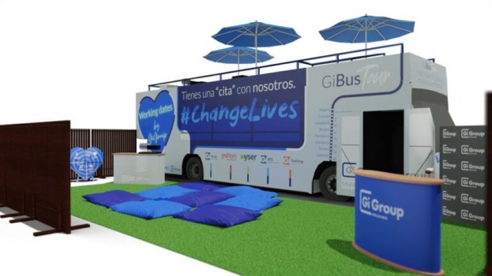 GiBus, el autobús para encontrar trabajo, llega a Zaragoza