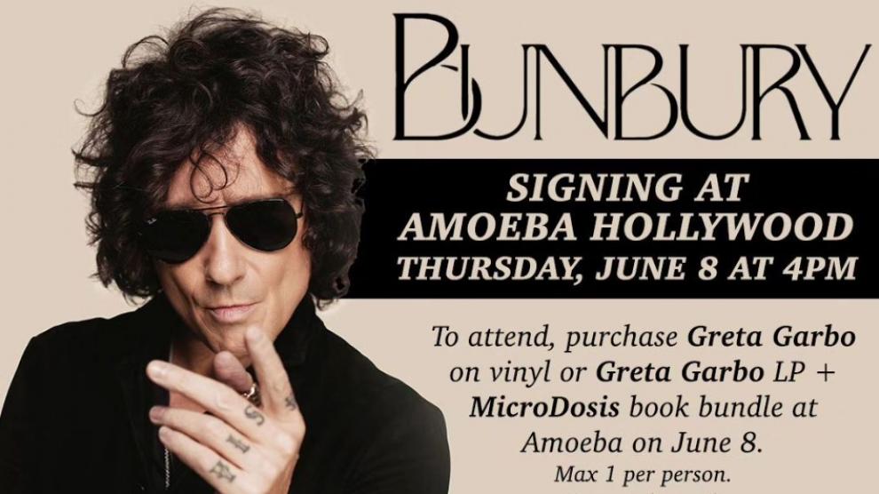 Bunbury firmará en la tienda de discos más famosa del mundo