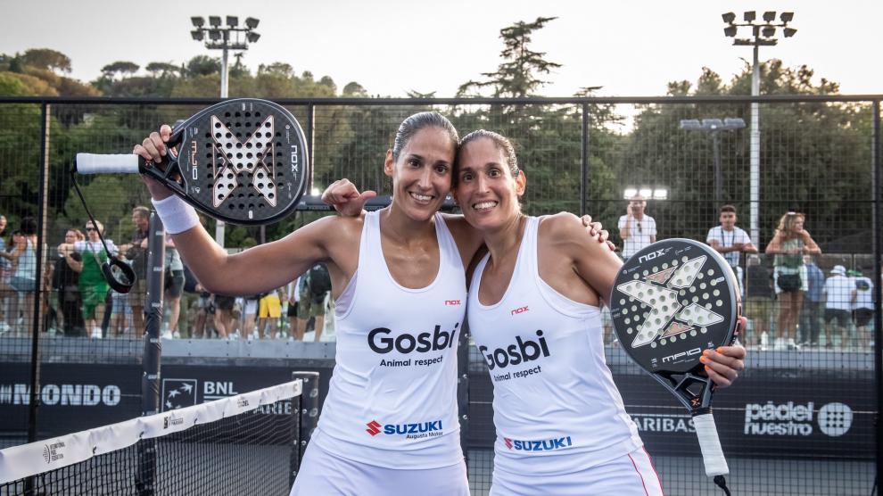 Las 'gemelas atómikas' del pádel, las zaragozanas Majo y Mapi Sánchez ...