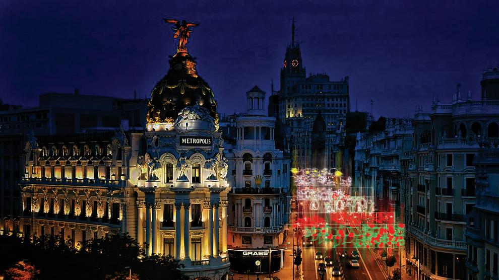 Diseño aragonés para la iluminación navideña de la Gran Vía madrileña